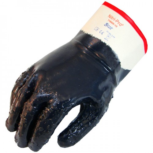 Showa Best Glove 7166R Nitri-Pro Fully Coated Nitrile Glove Rough Finish